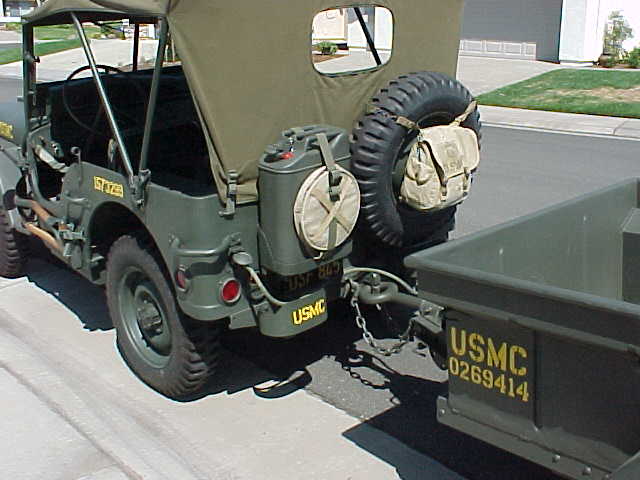 World War II Jeep trailer before retored to USMC WWII jeep standards