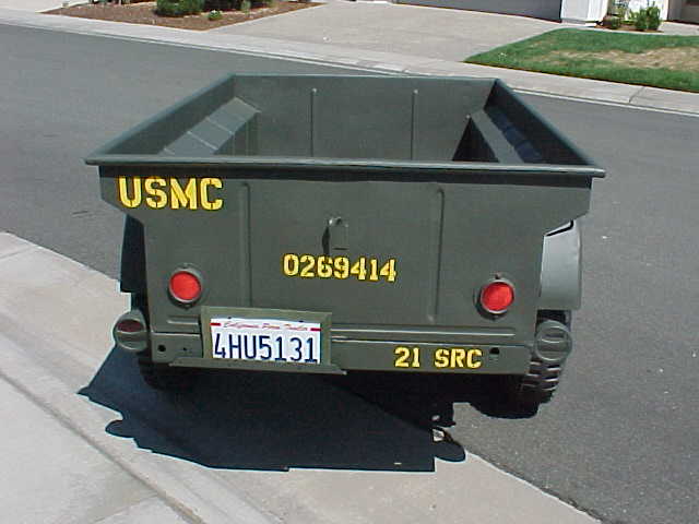 World War II Jeep trailer before retored to USMC WWII jeep standards